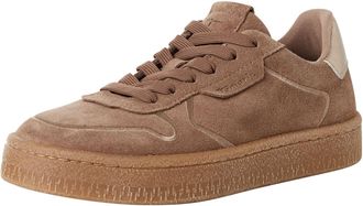 Tamaris Damen Schn&uuml;rer Leder beige 38