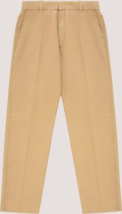 Circolo 1901 Regular-Fit Trousers in Twill Sand Gabardine / 48