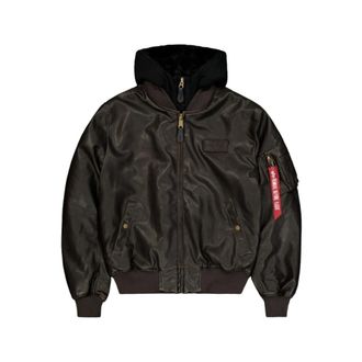 Alpha Industries Ma-1 D-Tec FL Jacket - Homme - Vestes - Brun - Taille: L