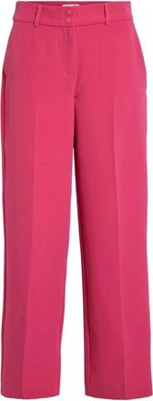 Vila Damen Fuchsia Hose - - Trousers - Damen - Rosa - M