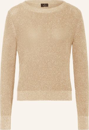 Monari Monari Pullover Mit Glitzegarn beige