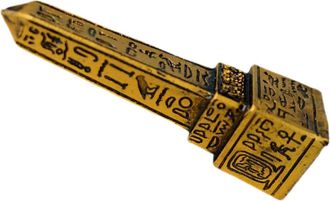 Pretyzoom &Auml;gyptische Dekoration Obelisk Figur Mit Filigranem Design Und Robuster Struktur F&uuml;r Meditation Und Psychologisches Sandspiel