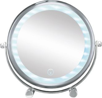 Kleine Wolke 5886124886 Bright Mirror Shorty Kosmetikspiegel, Metall, Chrom, 20x4x19.5 cm