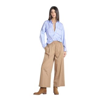 Max Mara Femme, Pantalons, Brun, Taille: 34 FR Golfo Wide Pantalons