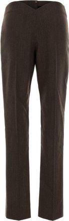 Alexander McQueen Wool Trousers - Brown