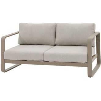 Hesperide Gartensofa Domilly Kaffee 2-Sitzer aus Aluminium und Olefin - Hesp&eacute;ride