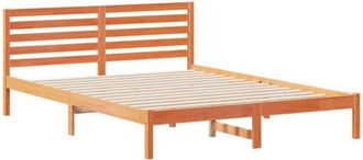 vidaXL Bettrahmen Wachsbraun 160 x 220 cm Massives Kiefernholz vidaXL