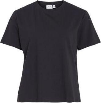 Vila Vila Vinora S/S T-Shirt-Noos, Black Beauty, L Femmes