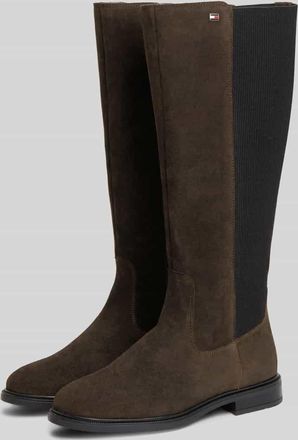 Tommy Hilfiger Stiefel aus echtem Leder mit Logo-Stitching