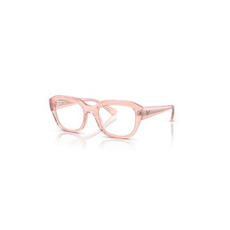 Ray-Ban Leonid Optics Bio-based Pink Transparent Fassung Klar Glas Polarisiert 52-20
