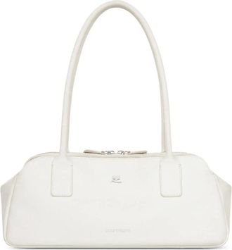 Courr&egrave;ges Femme, Sacs, Blanc, Taille: ONE Size Sac en cuir Strip