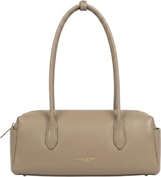 Lancaster Femme, Sacs, Beige, Taille: ONE Size Donna Cube Zip Shoulder Bag