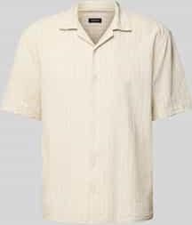 Mc Neal Regular Fit Freizeithemd aus Leinen-Baumwoll-Mix