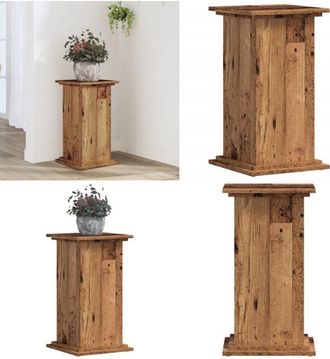 vidaXL Vidaxl - Pflanzenständer Altholz-Optik 33x33x60 cm Holzwerkstoff