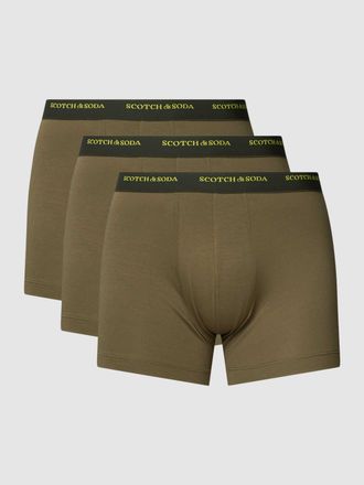 Scotch & Soda Trunks mit elastischem Logo-Bund im 3er-Pack