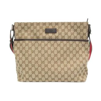 Gucci unisex, Pre-owned, Beige, Taille: ONE Size Sac bandouli&egrave;re en toile Pre-owned