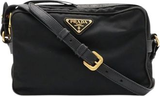 Prada Sac bandouli&egrave;re Pre-owned Re Nylon - Femme - Pre-owned - Noir - Taille: ONE Size