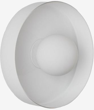 Sklum Wandleuchte f&uuml;r Badezimmer Jaxal Weiss &Oslash;25 cm - Sklum