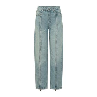 Rotate Straight Denim Jean - - Jeans - Damen - Blau - W25