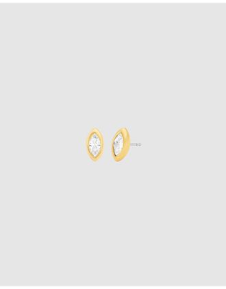 Michael Kors Ohrstecker mit marquise-f&ouml;rmig gefasster Fassung in Gold