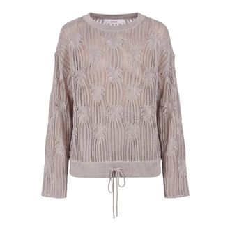 Jucca Rundhals-Strickware - - Knitwear - Damen - Grau - M