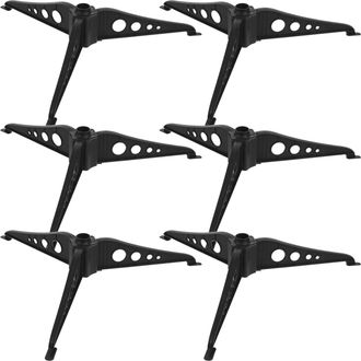 Angoily 6 St&uuml;ck Kunststoff Weihnachtsbaumst&auml;nder Kompakter Baumhalter In Schwarzgr&uuml;n f&uuml;r Tischdekoration Stabil und Tragbar Befestigungswerkzeug f&uuml;r Weihnacht