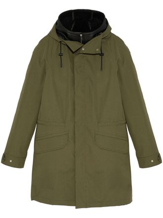 Yves Salomon parka Iconic - Vert