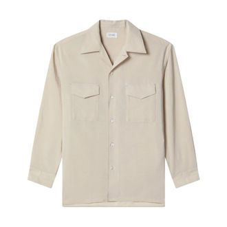 Christophe Lemaire Homme, Chemises, Beige, Taille: 6XL Chemise &agrave; Col Convertible