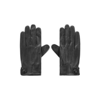 Saison 1865 Leder-Touchscreen-Handschuhe - Grau
