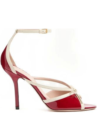 Valentino Garavani sandales VLogo bow bepointy 100 mm - Rouge