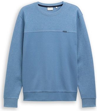 Tom Tailor Sweatshirt Strick & Sweatshirts Crewneck Sweatshirt mit Struktur-Mix
