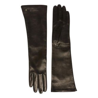 Max Mara Gants en cuir nappa - Femme - Accessoires - Noir - Taille: 7 1/2 IN