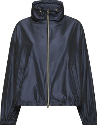 Herno Femme, Vestes, Bleu, Taille: 36 FR Manteau en Taffetas Bleu Hydrofuge