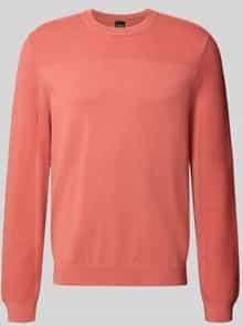 HUGO BOSS Regular Fit Pullover mit Logo-Schriftzug