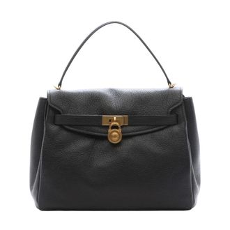 Michael Kors Femme, Sacs, Noir, Taille: ONE Size Hamilton Moderne Grand Sac Seau Souple en Cuir Textur&eacute;