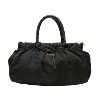 Prada Pre-owned Nylon Satchel - Femme - Pre-owned - Noir - Taille: ONE Size