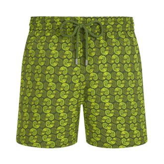 Vilebrequin Stretch Short Swim Shorts Camaleo - - Swimwear - Herren - Gr&uuml;n - S