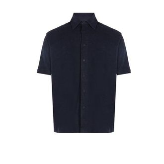 Editions 102 Gerades Baumwollhemd - Blau