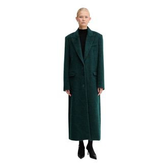 Patrizia Pepe Langer Mantel - - Coats - Damen - Gr&uuml;n - S