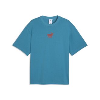 Puma KING Sportstyle Relaxed T-Shirt Herren, Accessoires, Blau, XXL
