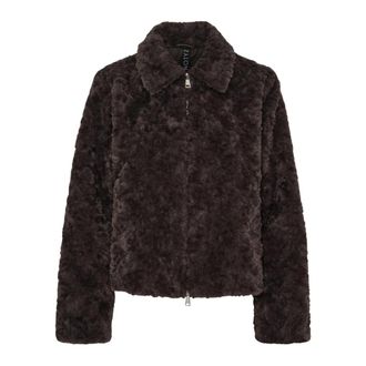 Notyz Kunstpelzjacke - - Jackets - Damen - Braun - S