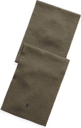 Ralph Lauren Schal aus waschbarem Merino-Rippstrick in