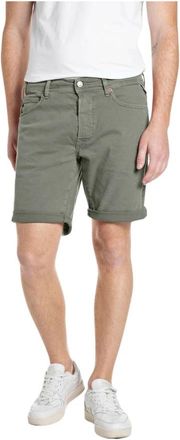 Replay Homme, Shorts, Vert, Taille: W30 Bermuda Tapered Fit Rbj.981