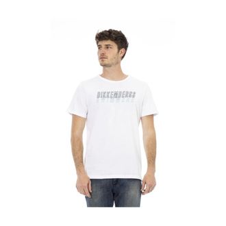 Dirk Bikkembergs Wei&szlig;es Baumwoll Herren T-Shirt - - Tops - Herren - Wei&szlig; - S