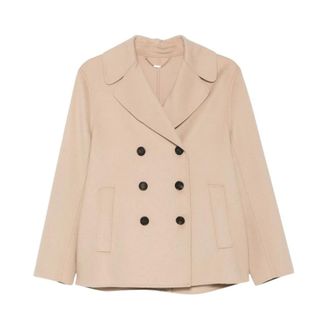 Mabrun Manteau Droit Diva - Femme - Manteaux - Beige - Taille: 44 FR