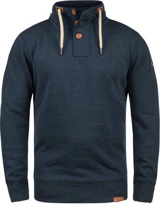 Solid Stehkragenpullover SDTripTroyer Sweatpullover mit Knopfleiste