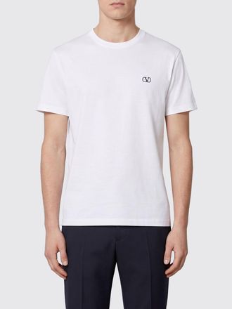 Valentino Garavani T-shirt en coton &agrave; col rond avec logo VLogo Signature