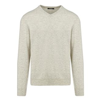 Bomboogie Homme, Pulls, Gris, Taille: 2XL Pull en col V en laine m&eacute;rinos