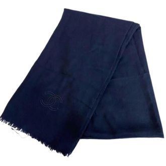 Chanel Pre-owned Shawl - Femme - Pre-owned - Bleu - Taille: ONE Size