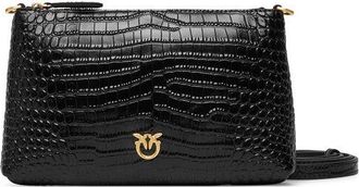 Pinko Handtasche Flat Horizontal Mini AI 25-26 104277 A2OH Schwarz